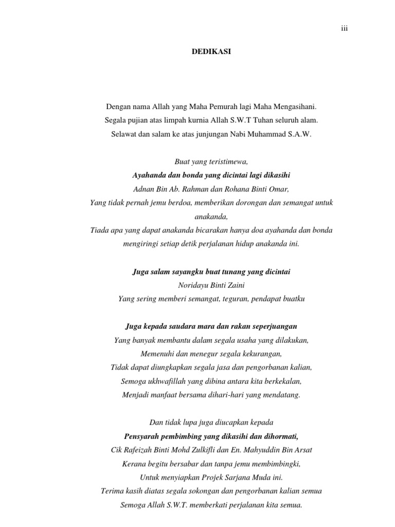 5 Dedikasi | PDF