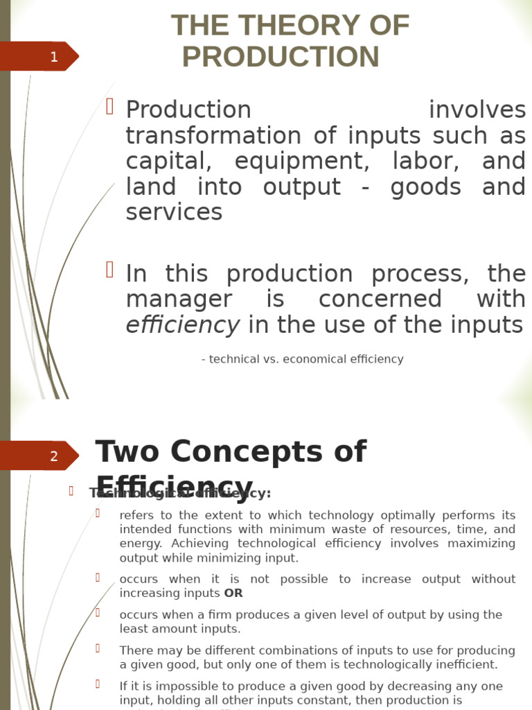 2 Production Slides-1 | PDF | Long Run And Short Run | Factors Of ...