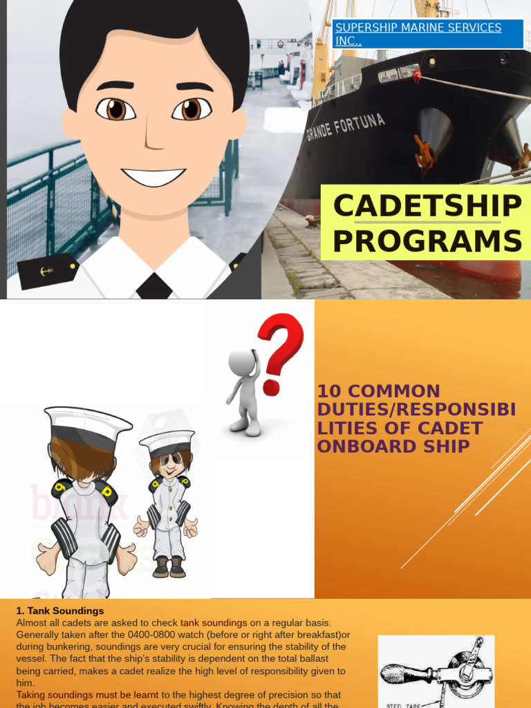 Cadetship Programs: Supership Marine Services INC. | PDF | Shipping ...