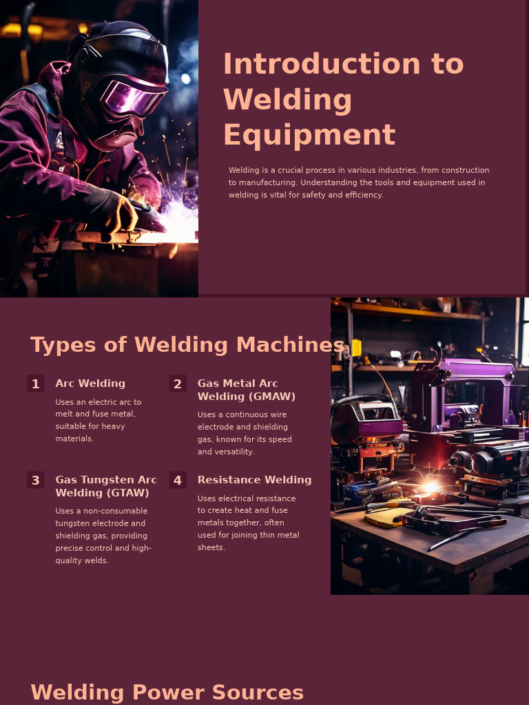 Introduction To Welding Equipment | PDF | Welding | Construction