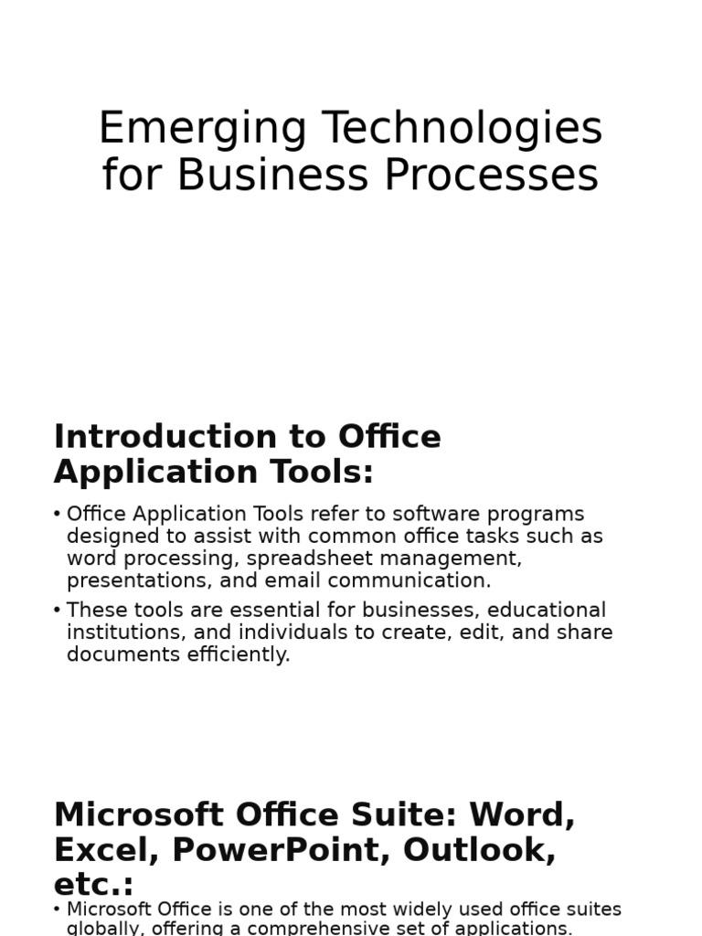 Lec-3-Emerging-Technologies-for-Business-Processes | PDF | Cloud Computing | Mobile App