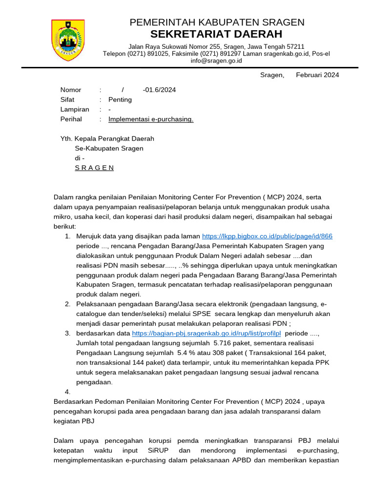 Edaran PDN 2024 | PDF