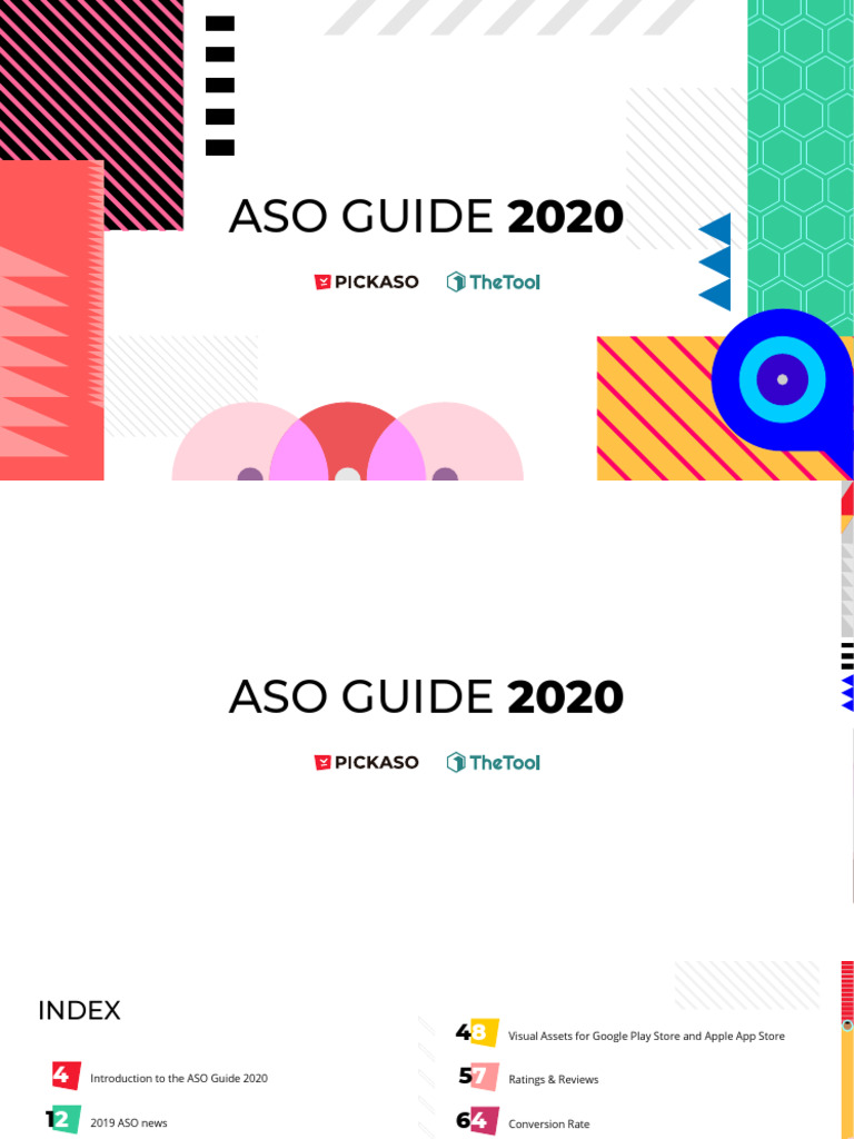 Aso App Store Optimization Guide 2020 Pickaso Thetool | PDF | Google Play | Mobile App