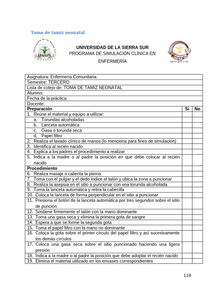 Tamiz Neonatal - 113453 | PDF | Infantes