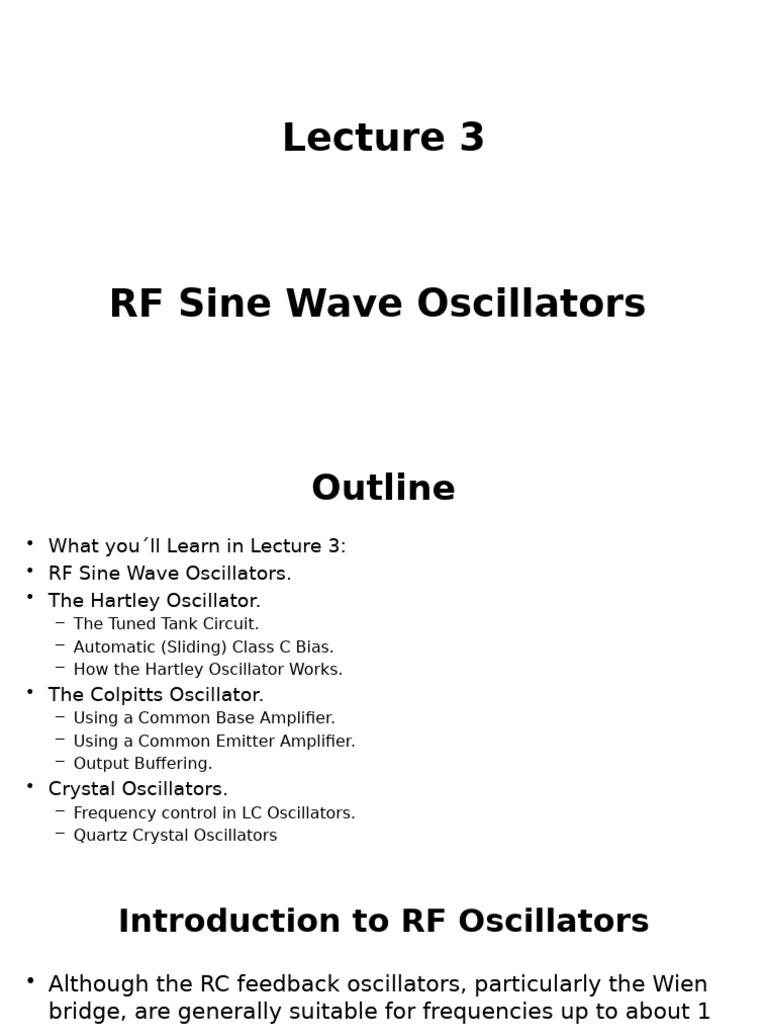 Ana 3 | PDF | Electronic Oscillator | Resonance