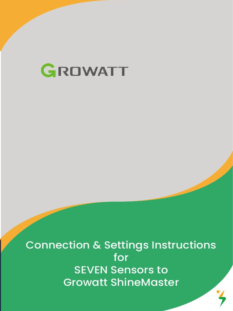 Growatt ShineMaster Sensor Setup Guide | PDF | Ip Address | Router ...