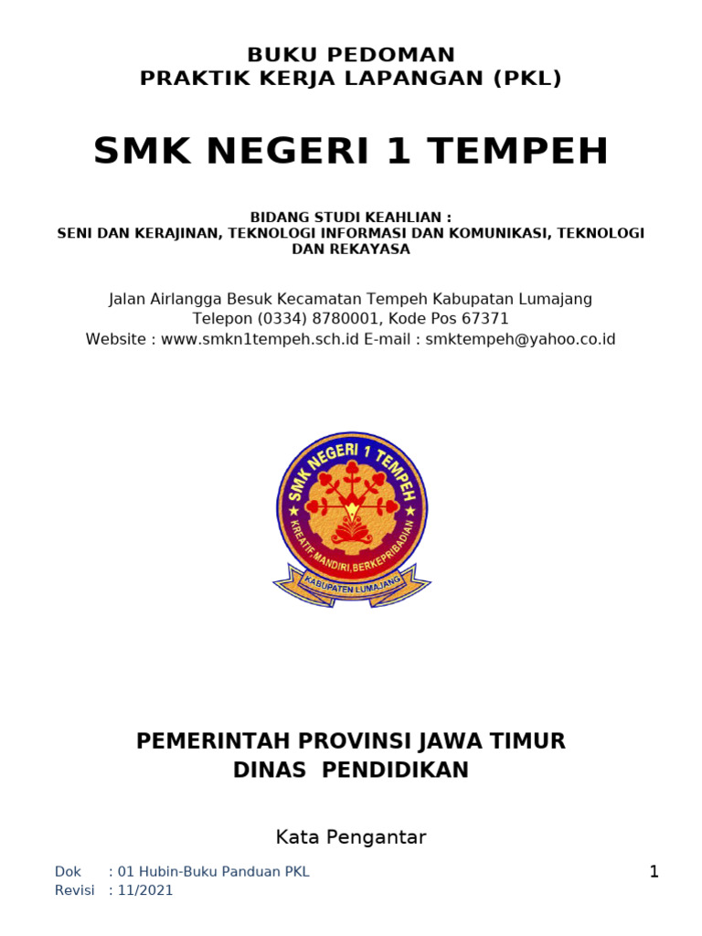 Buku Panduan PKL 2021 | PDF