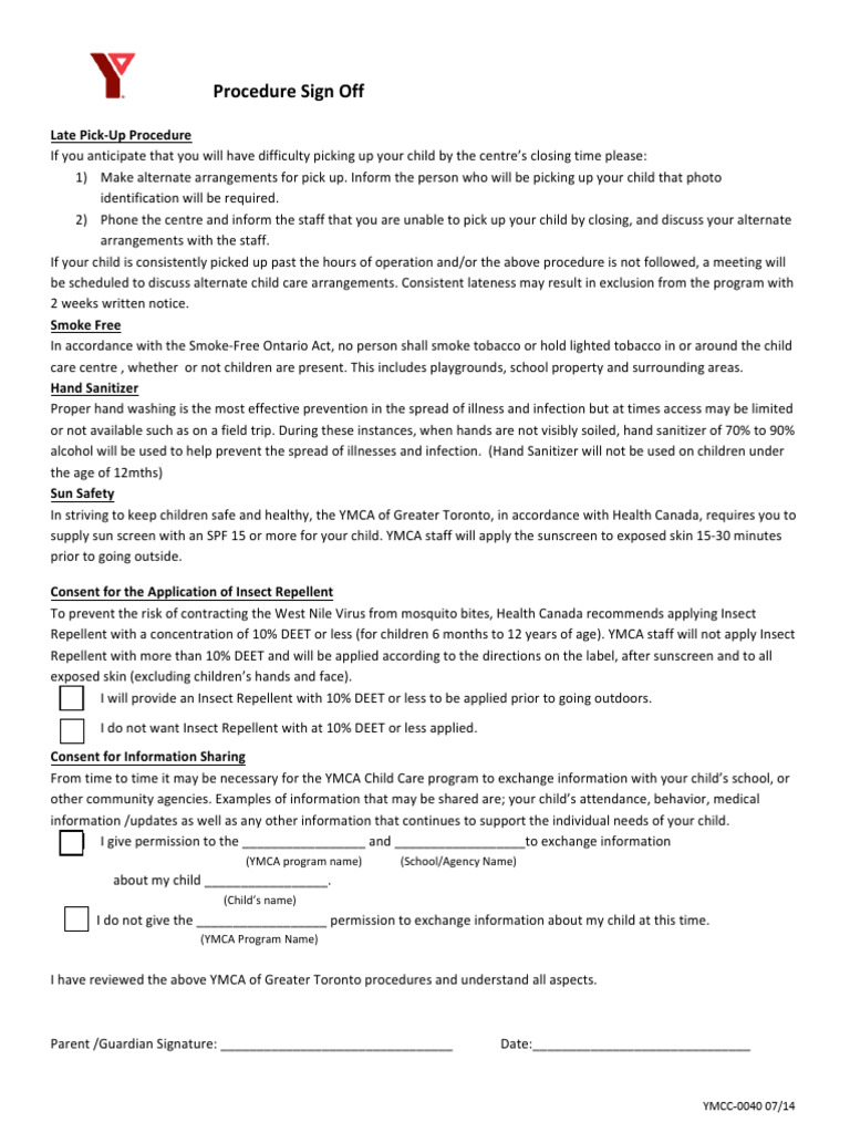 Procedure Sign Off | PDF