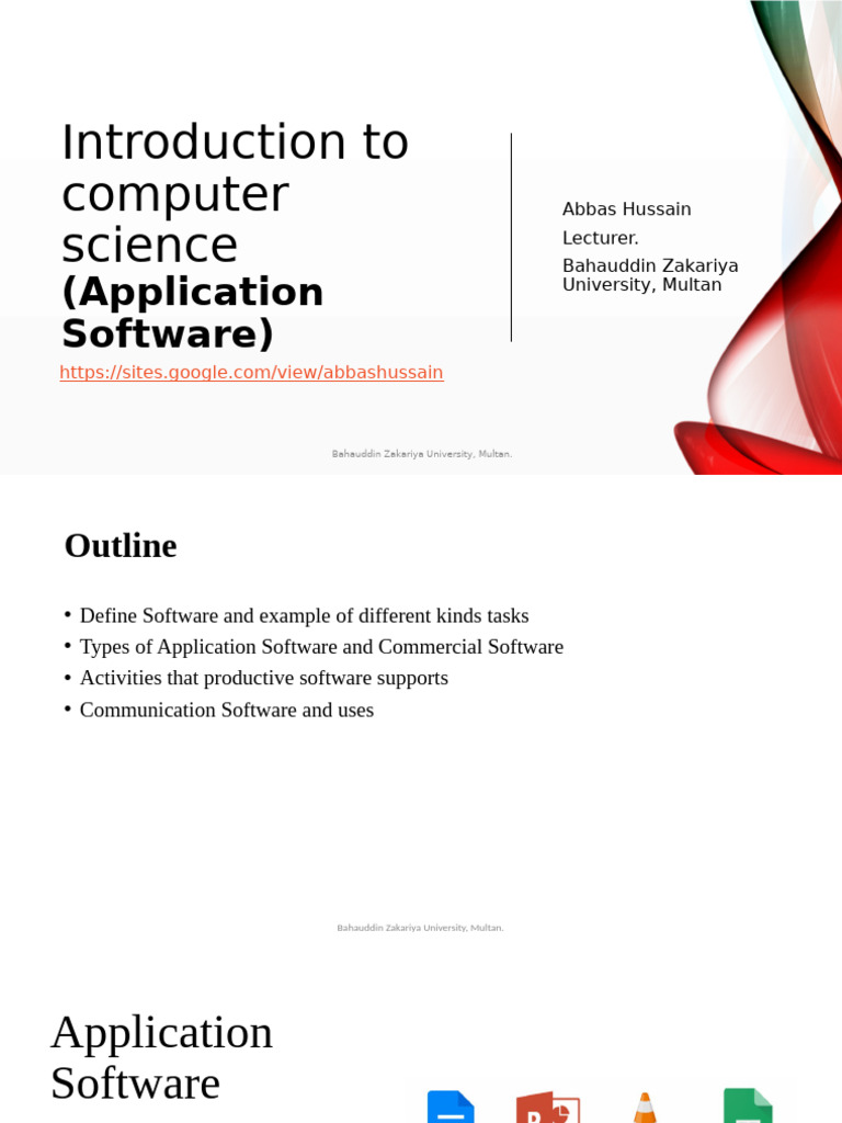 05-Introduction To Computer | PDF | Application Software | Software