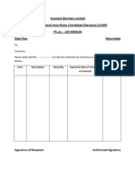 Purchase Indent Excel Format | PDF