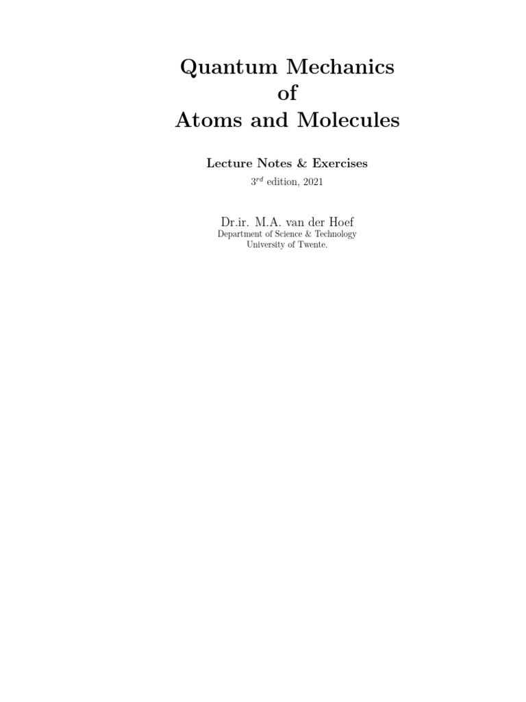 Lecture Notes | PDF | Electron | Photon