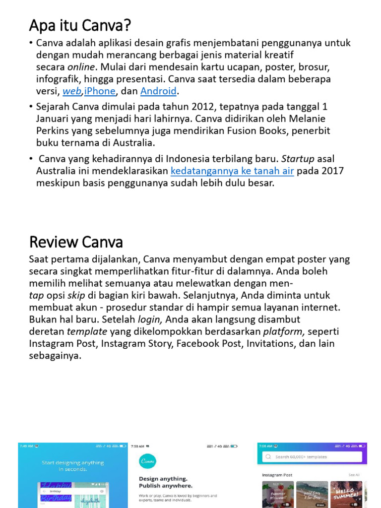 Apa Itu Canva | PDF | Karier & Perkembangan