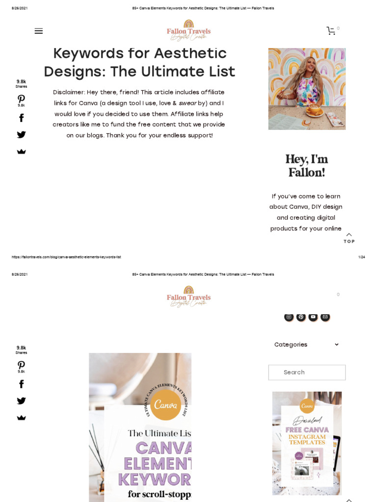 85+ Canva Elements Keywords for Aesthetic Designs_ the Ultimate List ...