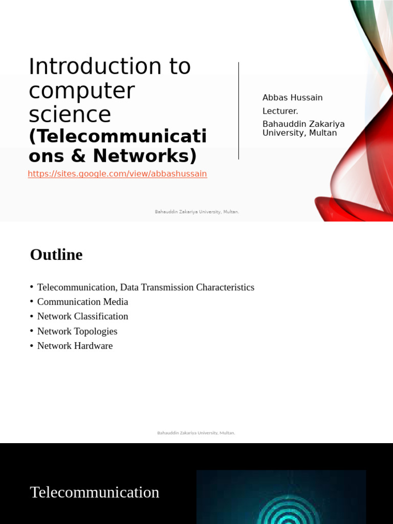06-Introduction To Computer | PDF | Computer Network | Network Topology