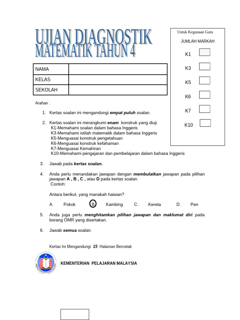 Math Tahun 4 Naskah Murid | PDF | Mathematical Notation | Numbers