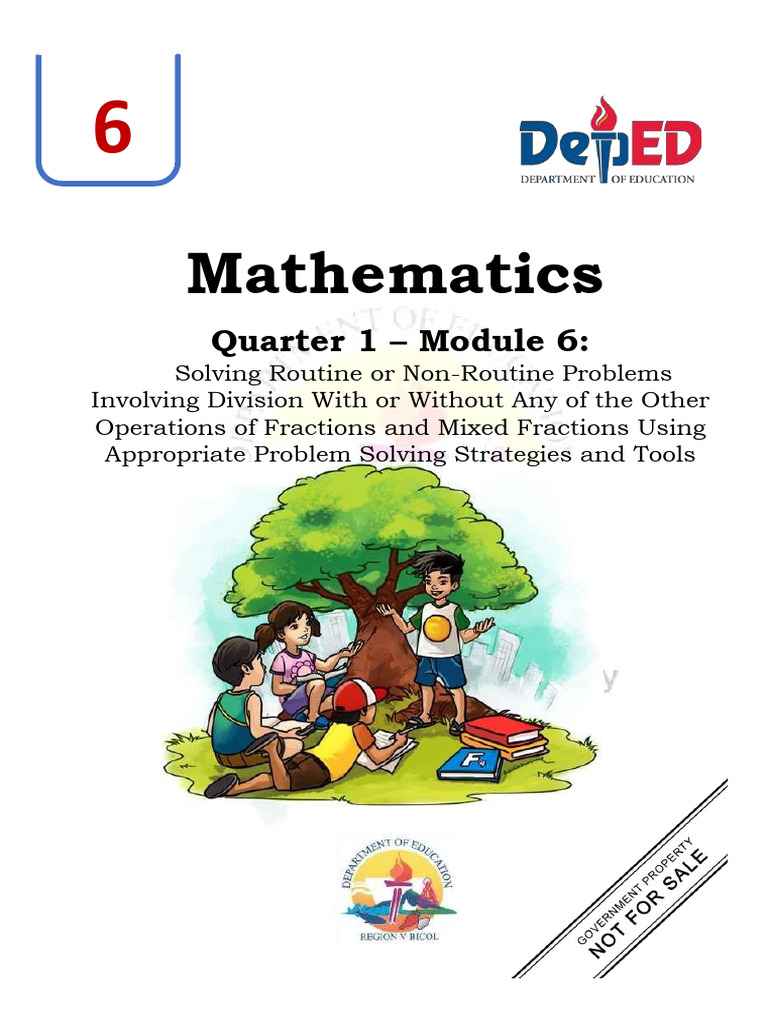 Mathematics: Quarter 1 - Module 6 | PDF | Division (Mathematics) | Numbers