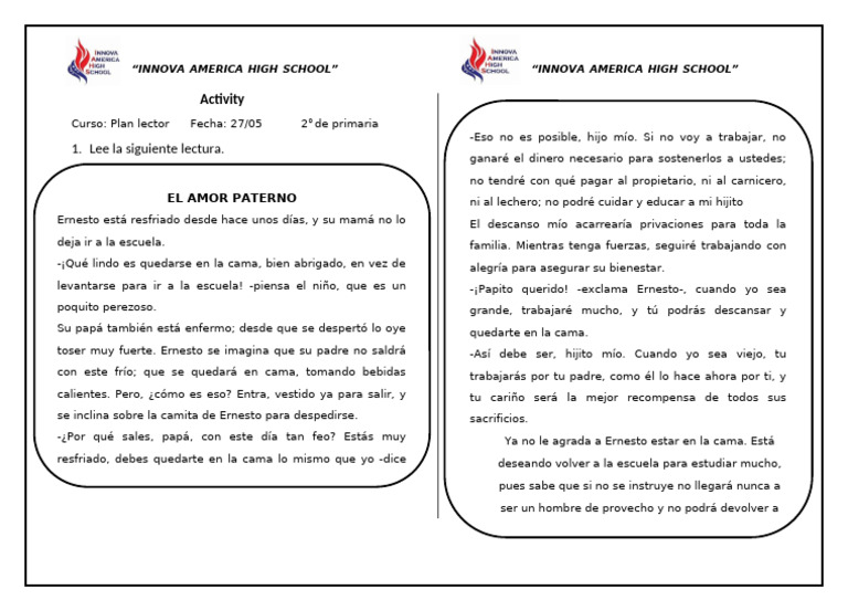 Comprensión Lectora 2 de Primaria | PDF