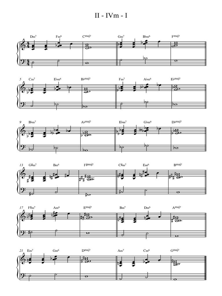Substitute Chords For V Examples | PDF