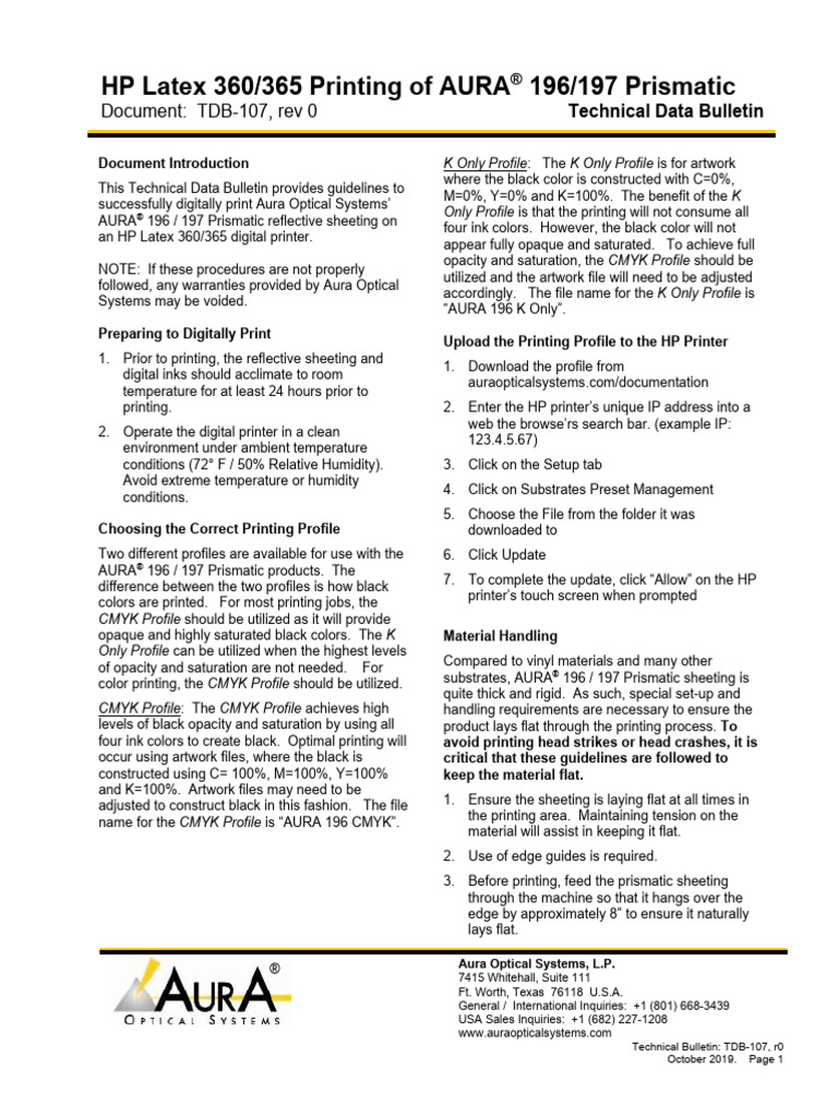 TDB 107 | PDF | Printer (Computing) | Calibration