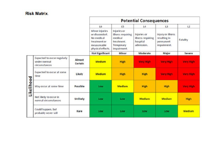 RISK MATRIX | PDF
