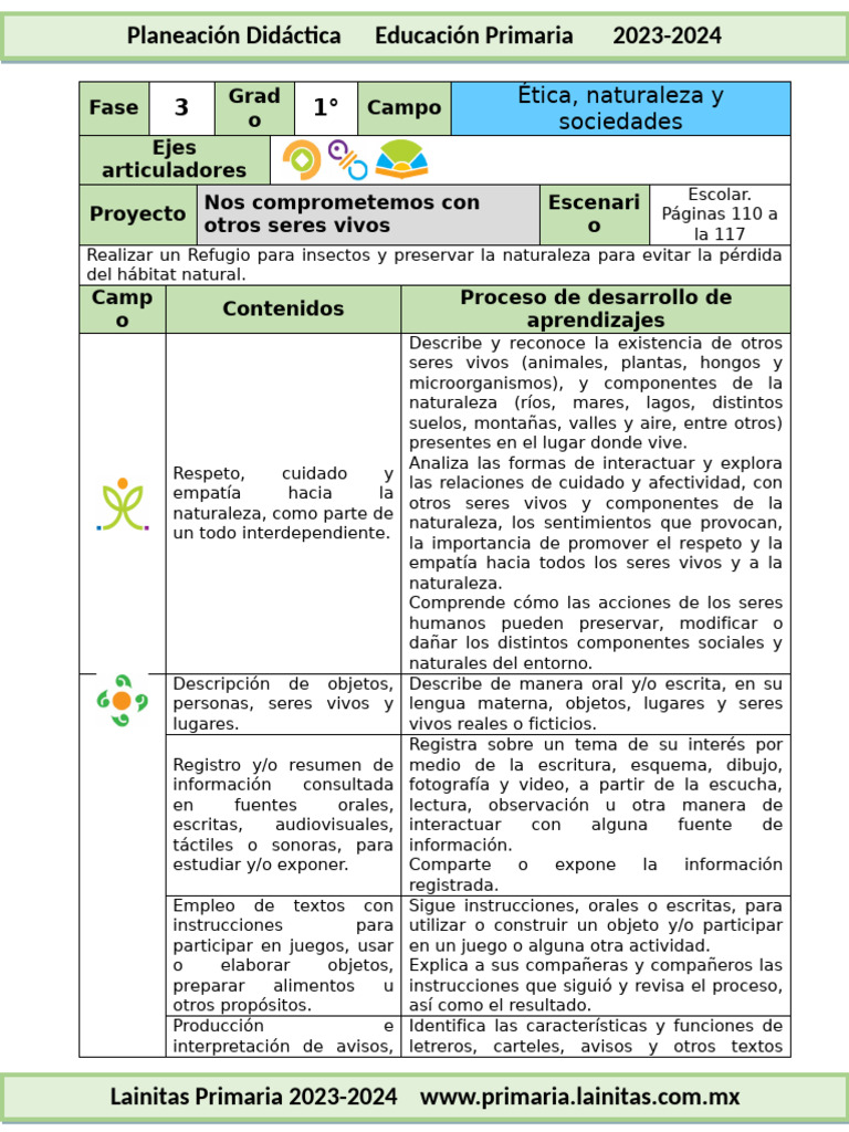 1er Grado Abril - 04 Nos Comprometemos Con Otros Seres Vivos (2023-2024 ...