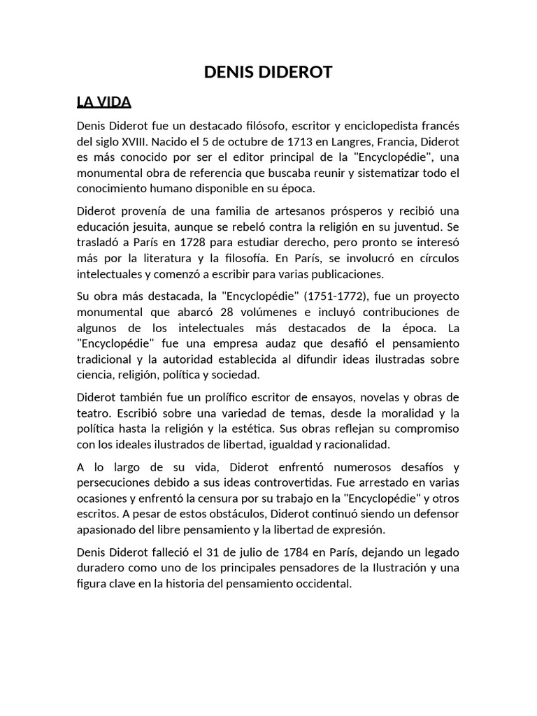 Ana Denis Obra Vida | PDF | Era de iluminacion | Educación en artes ...