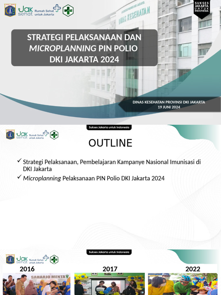 Strategi Pelaksanaan Dan Microplanning PIN Polio 2024 | PDF