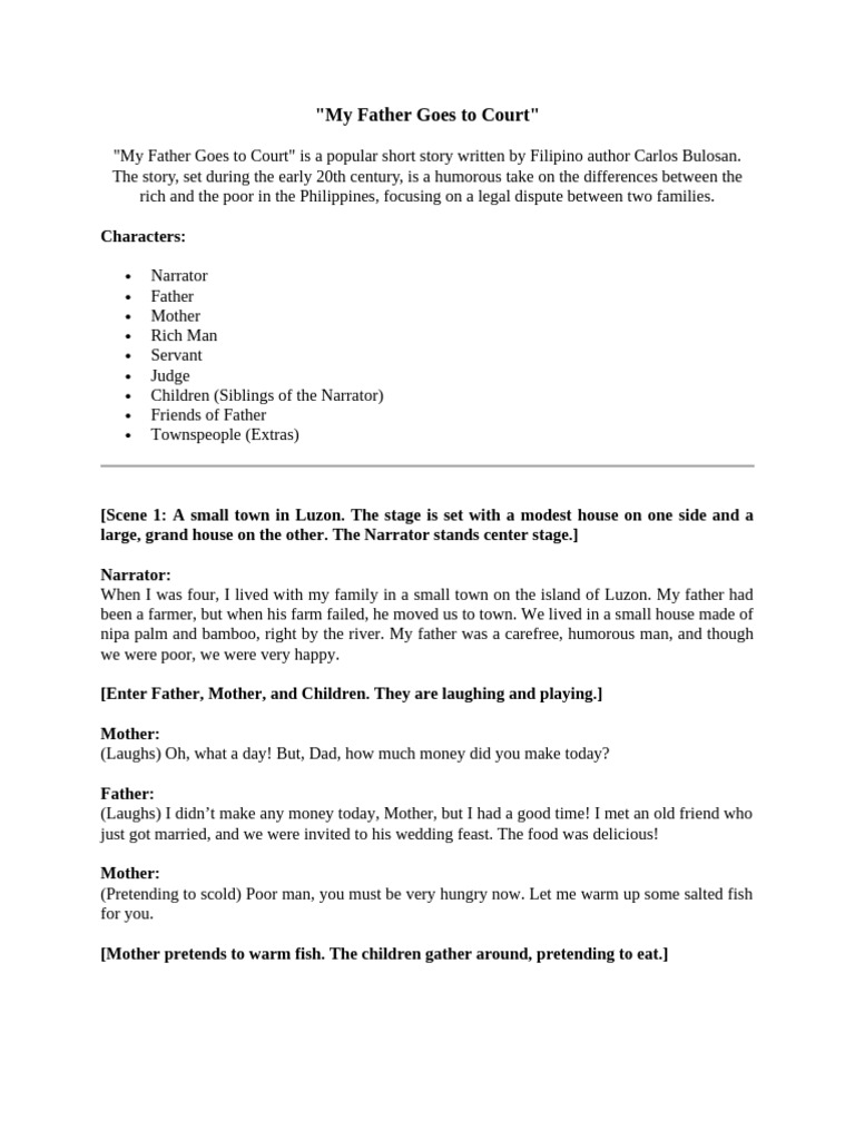 My Father Goes To Court - ELT7 | PDF | Art