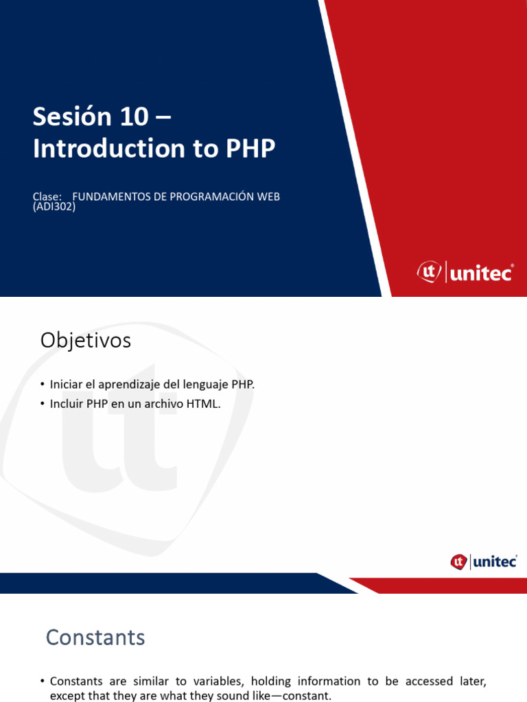 ADI302 - Fundamentos - Programación - WEB - Sesión 10 - 20240725 | PDF ...