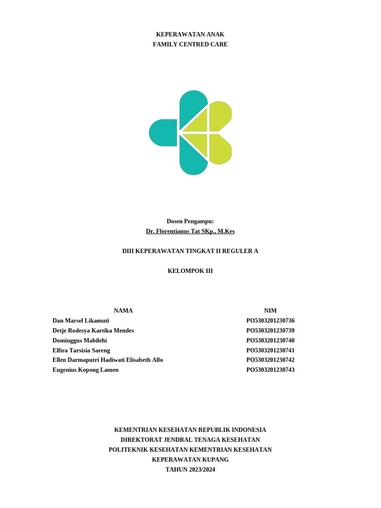 Kep Anak Family Centered Care | PDF | Pengembangan Diri