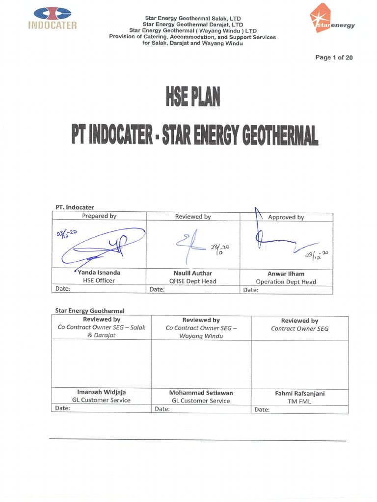 hse plan seg | PDF