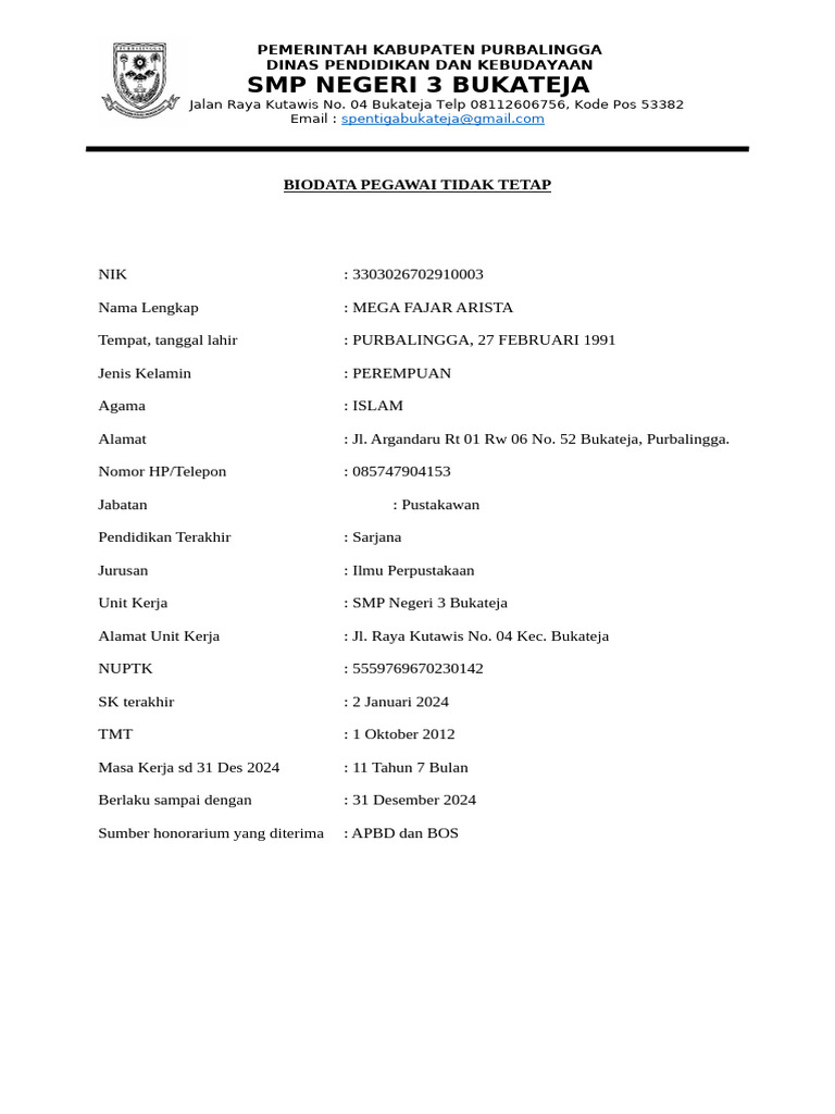 Lampiran-lampiran Validasi PTT 2024 | PDF