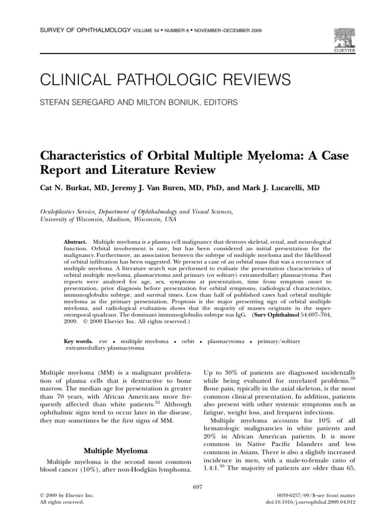 Characteristics_of_Orbital_Multiple_Myel | PDF | Clinical Medicine ...