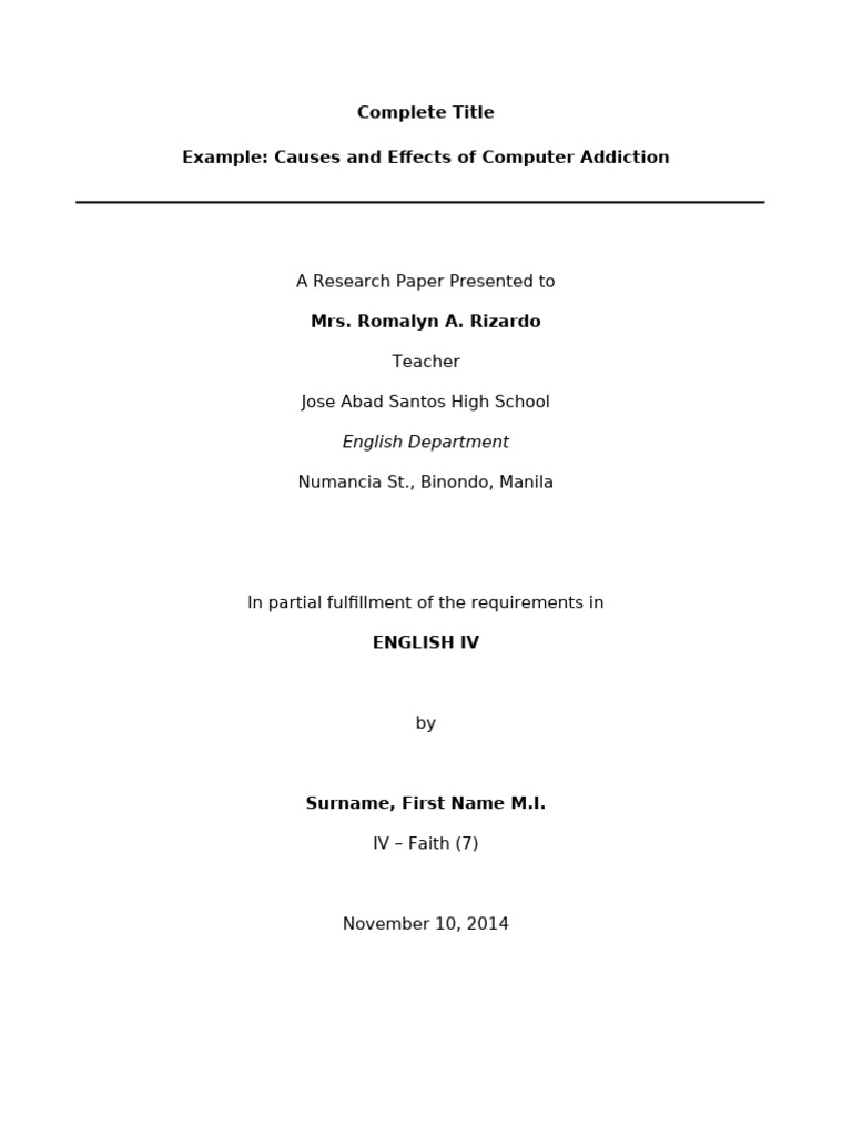Research Format | PDF