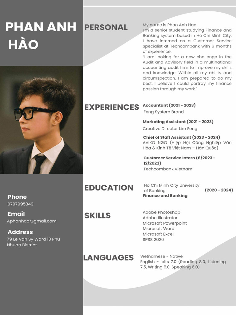 Phan Anh Hào CV | PDF