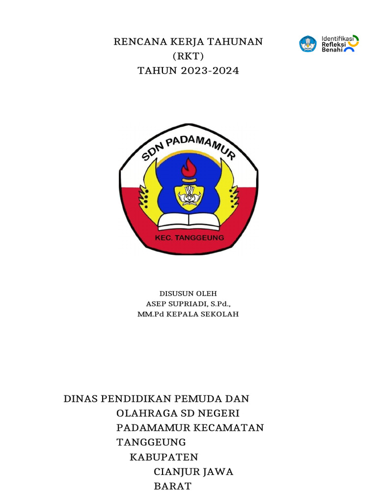 Rencana Kerja Tahunan SD Padamamur 2023 | PDF