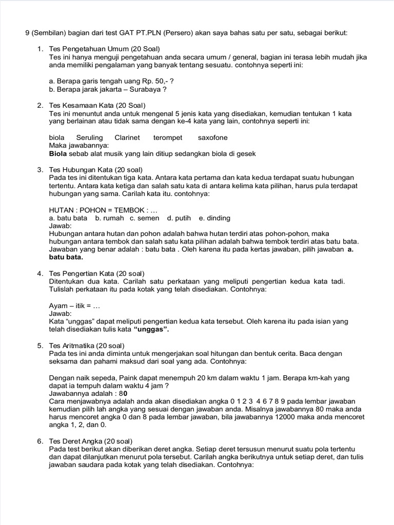 Dokumen - Tips - Soal Gat PLN 02 | PDF