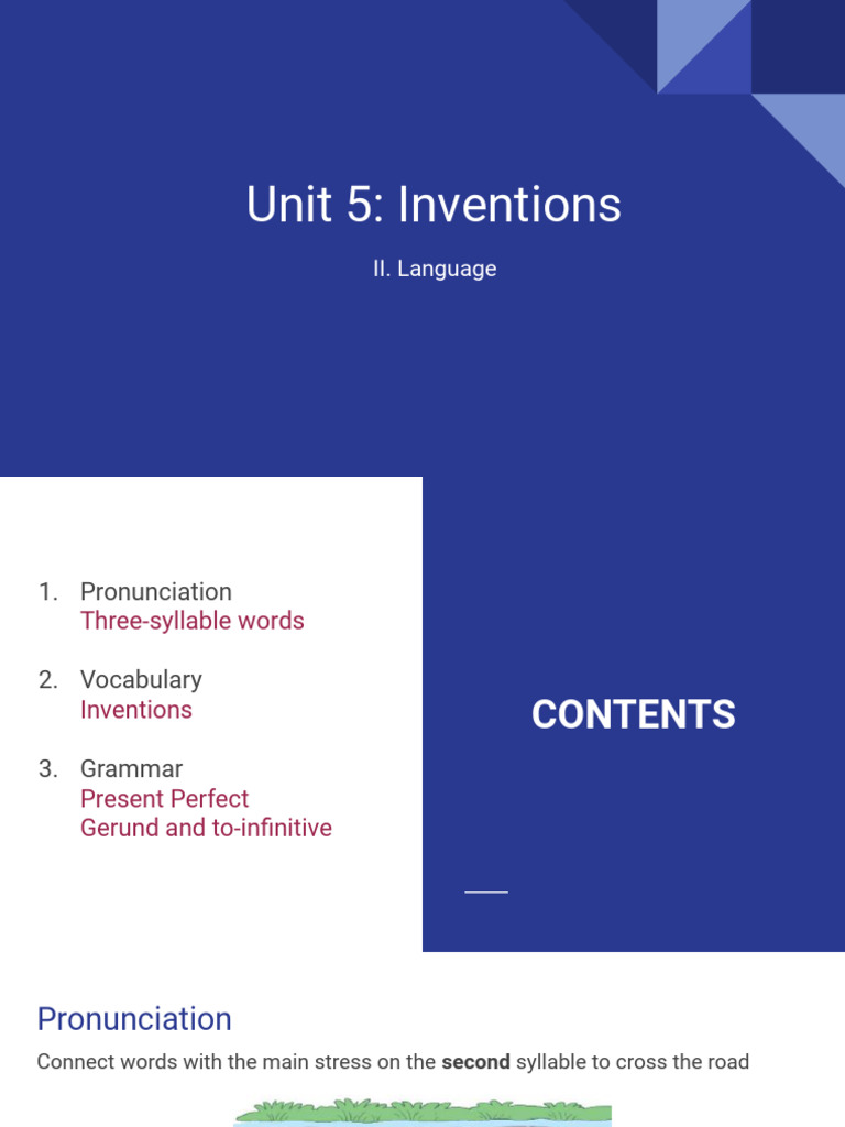 Unit 5 Inventions | PDF | Stress (Linguistics) | Syllable