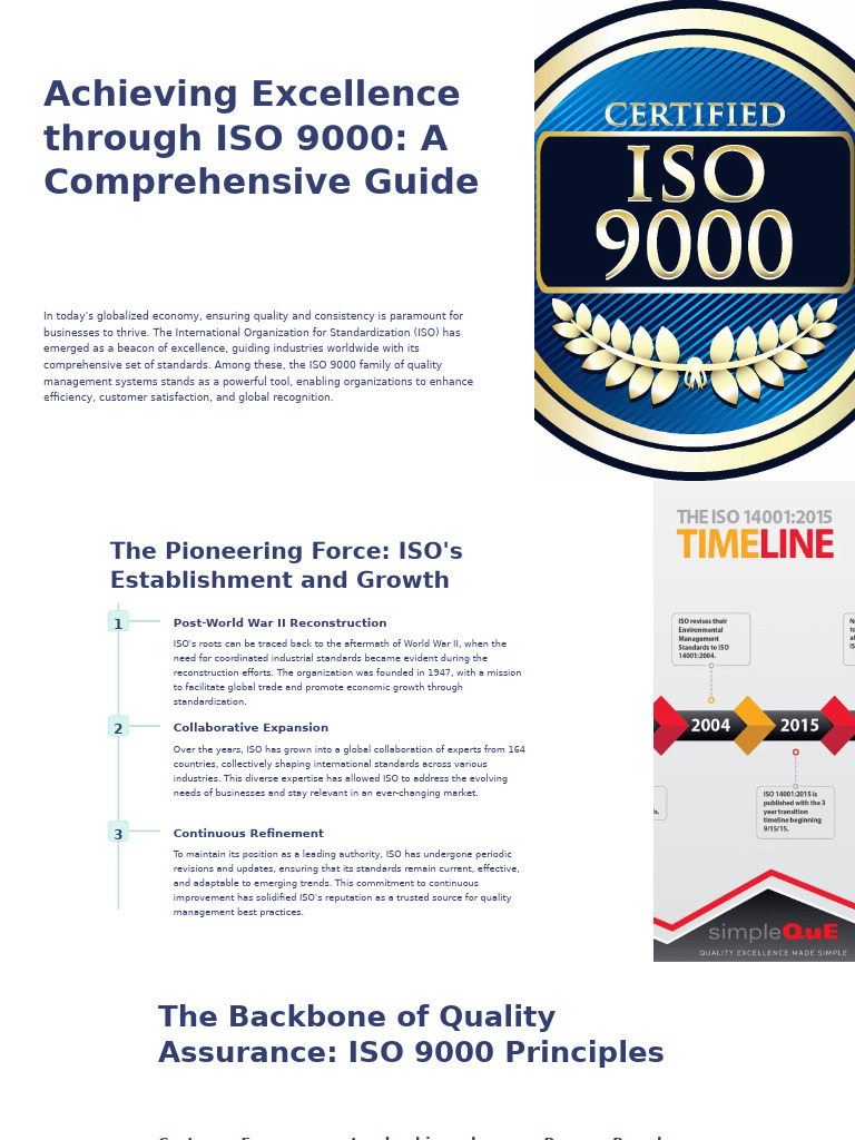 ISO 9000: Your Guide to Quality Excellence | PDF | Iso 9000 | Quality ...