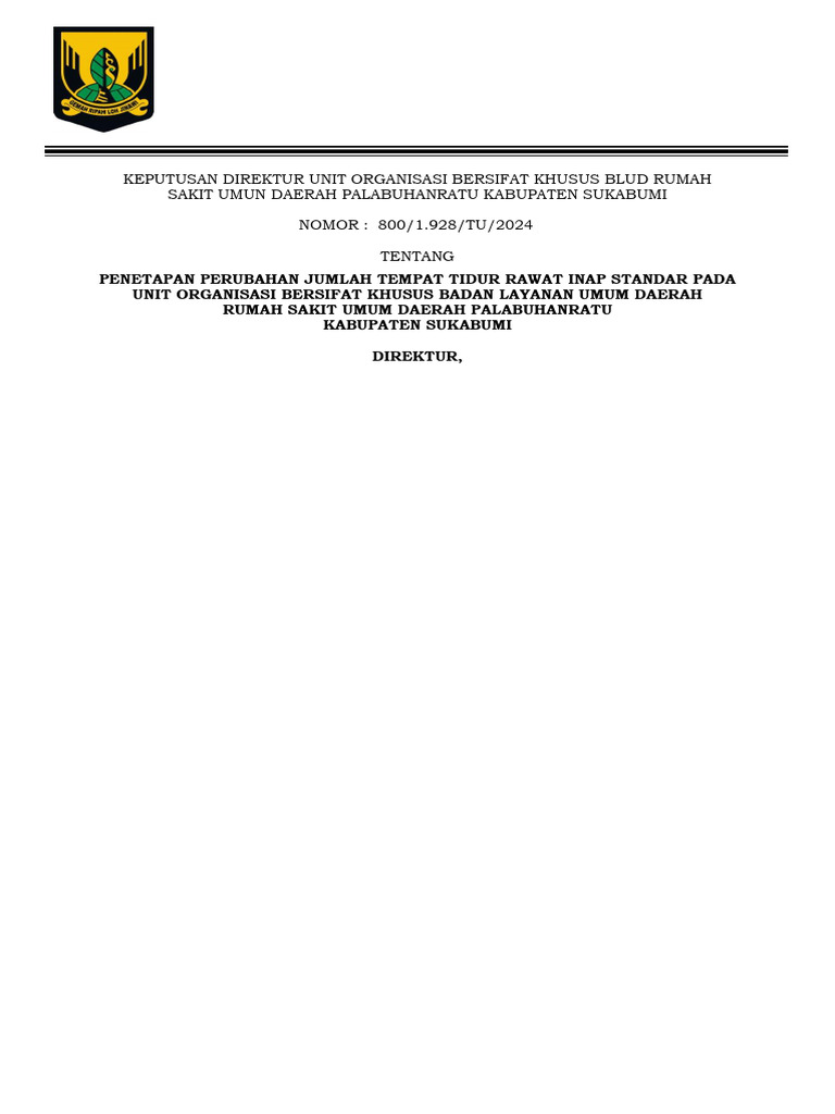 Surat Keputusan Pentapan PRB Kris JMLH TPT TDR THN 2024 - Sign - Sign ...