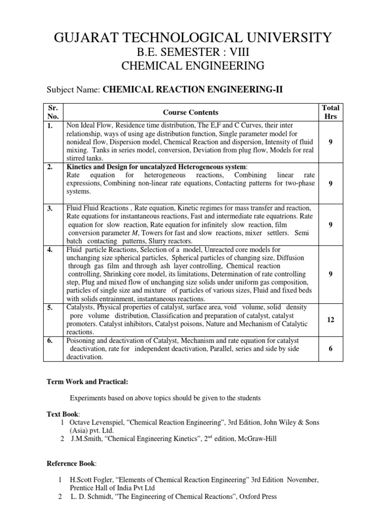 Chemical Reaction Engineering-II | PDF