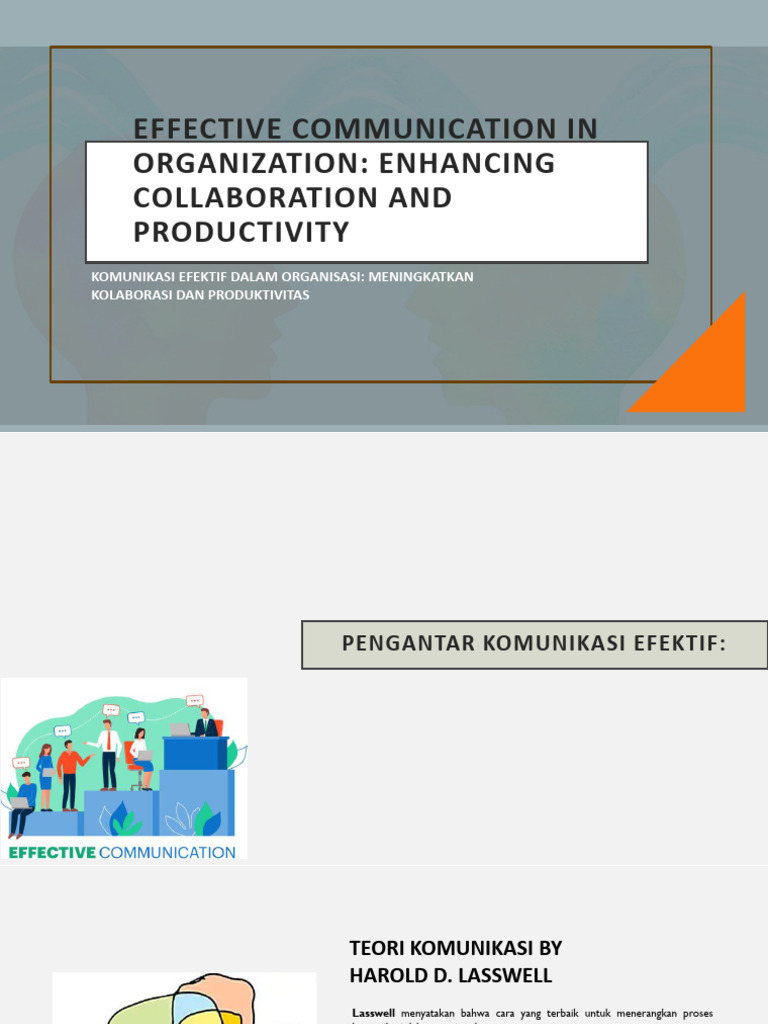 Effective Communication in Organization | PDF