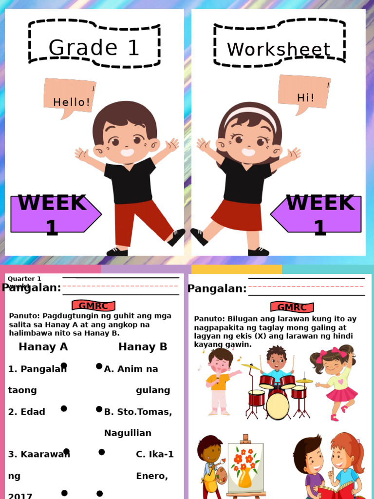 Worksheets Q1 Week1 | PDF