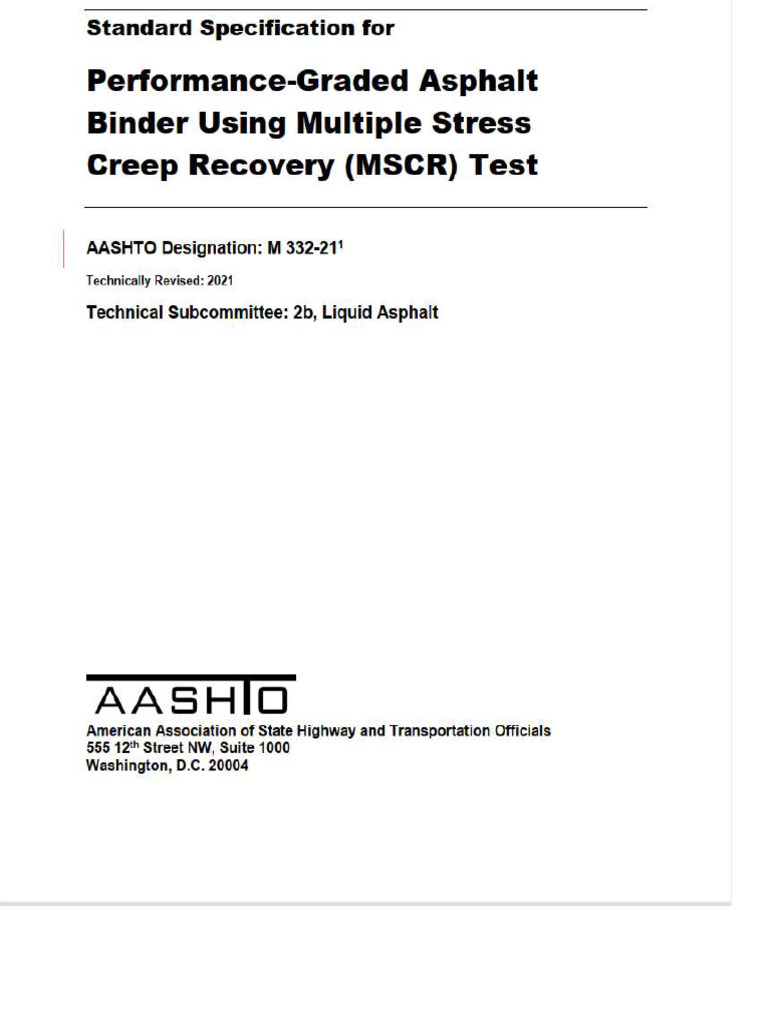 Aastho 1 | PDF