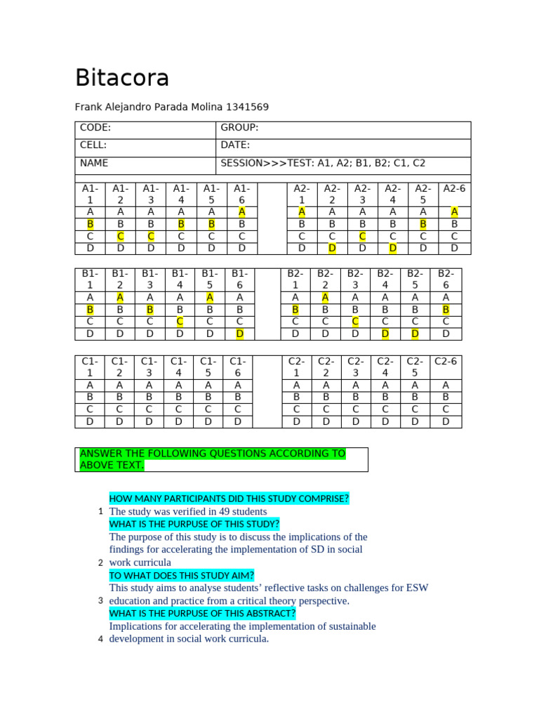 Bitacora | PDF | Social Work | Methodology