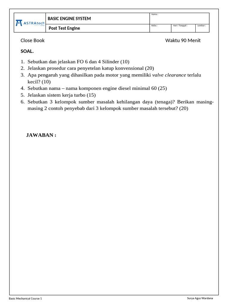 Contoh Soal KPP | PDF