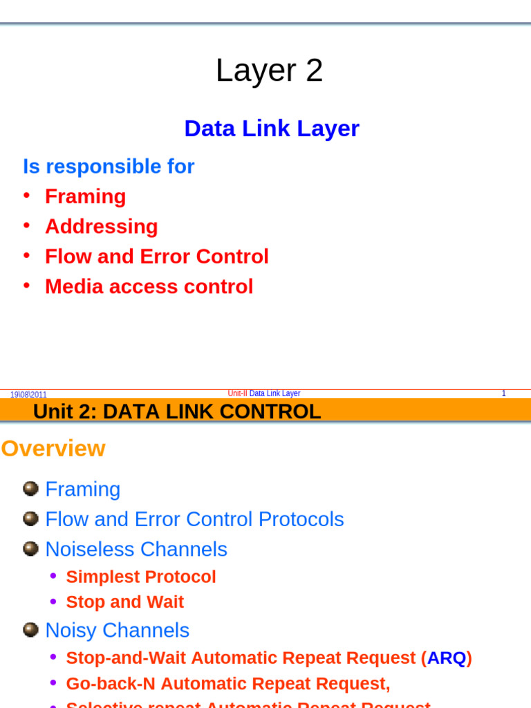 Unit 2 | PDF | Error Detection And Correction | Transmission Control Protocol