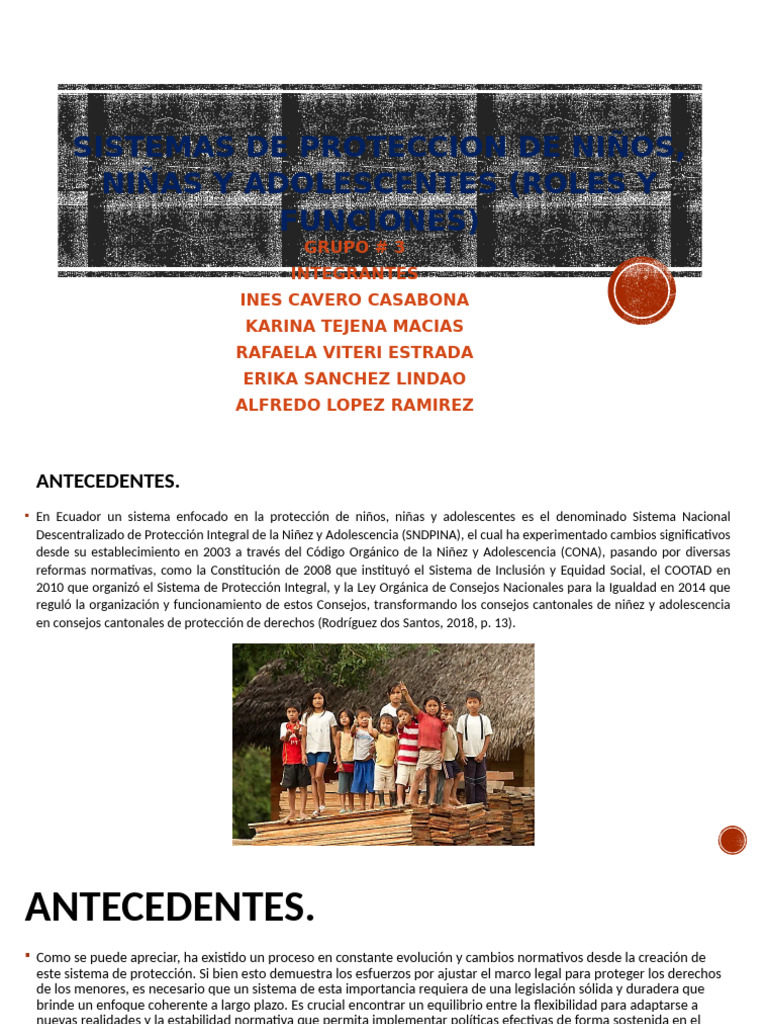 Sistemas de Proteccion de Niños, Niñas y | PDF | Abuso infantil | La ...
