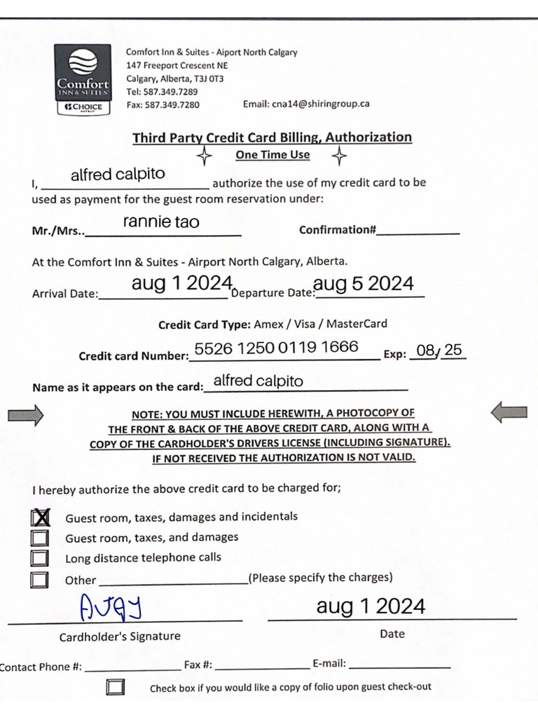 CC Auth - One Time Use | PDF