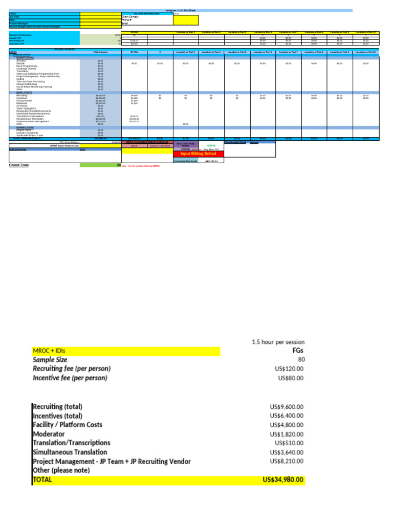 OW2 New Game Mode FG Study - JP Costs 04.08.2024 | PDF
